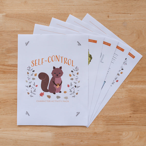 Beginner Character Activity Pack - Self Control (DOWNLOAD) - September ...
