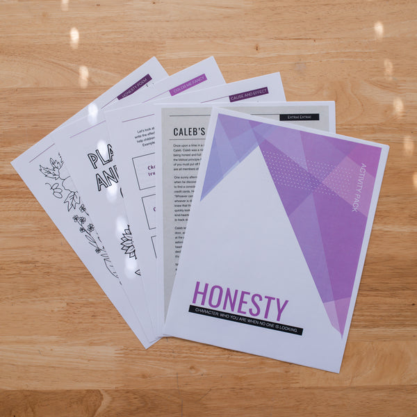 Youth Character Activity Pack - Honesty (DOWNLOAD) - September & Co. Shop