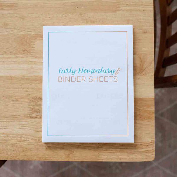 Elementary Binder Bundle Sheets (DOWNLOAD) - September & Co. Shop